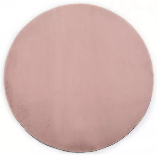 Covor roz invechit 160 cm blana ecologica de iepure 285088