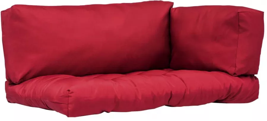 Perne pentru palet 3 buc. rosu poliester 44655 - cel.ro