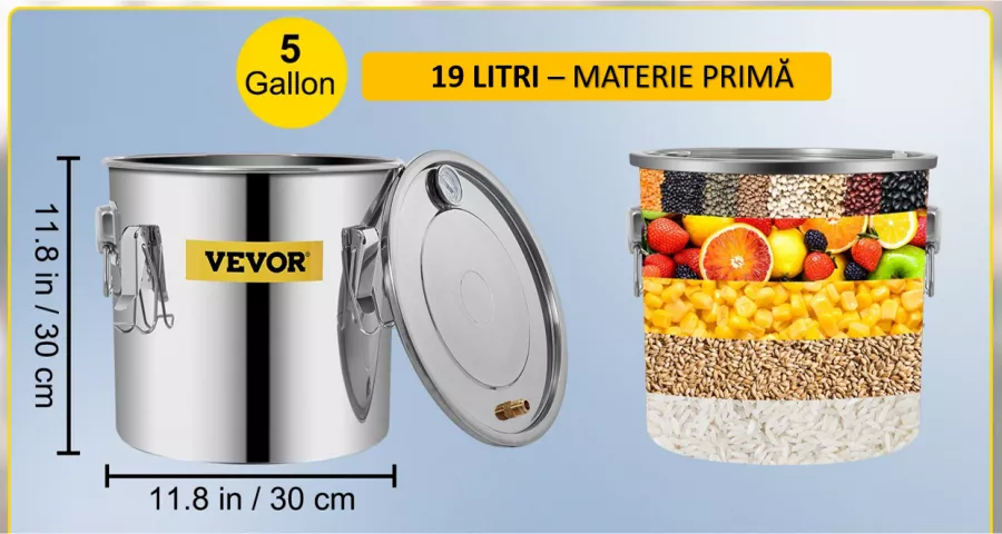 Distilator 20 l din inox alimentar 304 cu serpentina din cupru 000051 ...