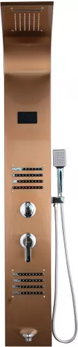 Panou dus hidromasaj inox 5 functii Digital-Cupru Satin TRENDYS