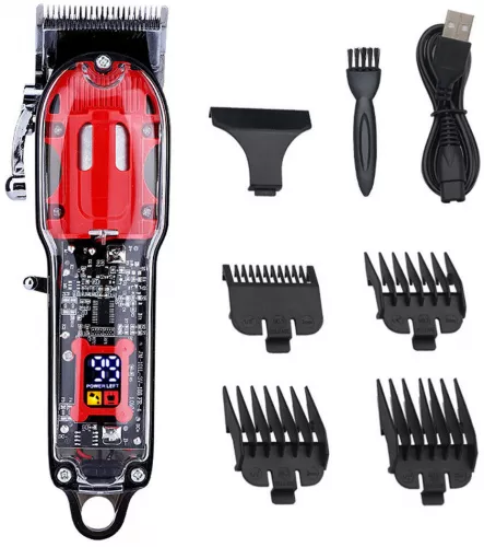 Aparat de tuns profesional LF63 8W lame inox ecran LED la CEL.ro