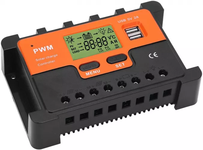 Controller tensiune pentru panou solar 24V 40 A LCD