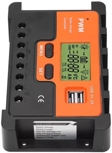 Controller tensiune pentru panou solar 24V 40 A LCD