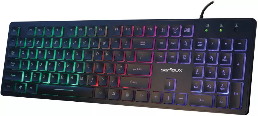Serioux 9500i Iluminata USB Negru la CEL.ro