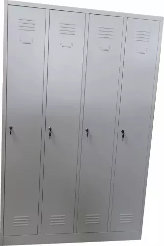 Dulap vestiar metalic cu 4 usi 1175x450x1800 mm LxlxH B4U 15426582 - cel.ro