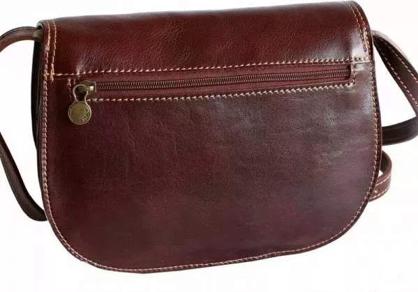 Geanta dama tip postas crossbody din piele naturala bordo FGD103D la CEL.ro