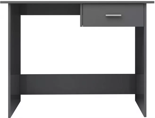 Birou gri foarte lucios 100 x 50 x 76 cm PAL la CEL.ro