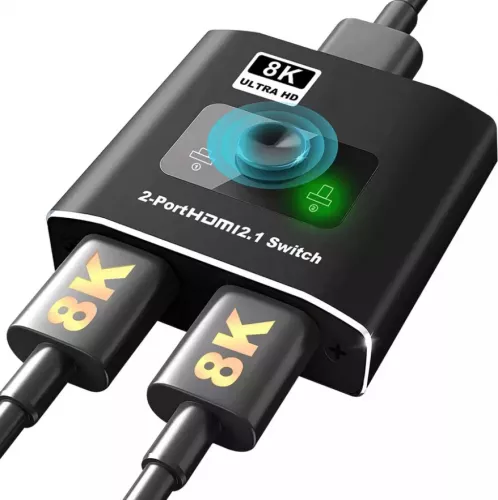 Adaptor HDMI 2 porturi USB iesire 4K 8K Full HD MRKT6009 - cel.ro