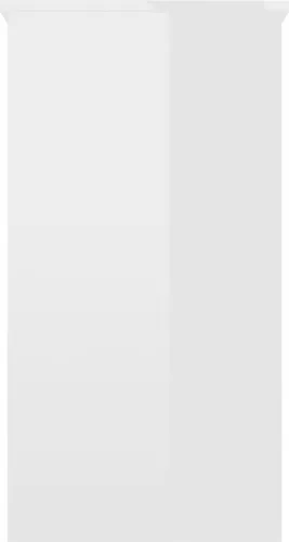 Birou alb extralucios 80 x 40 x 75 cm PAL la CEL.ro