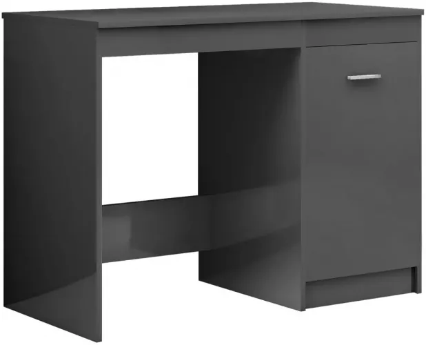 Birou gri extralucios 140 x 50 x 76 cm PAL la CEL.ro