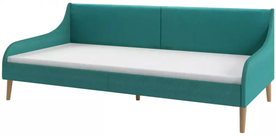 Cadru de pat canapea material textil verde la CEL.ro