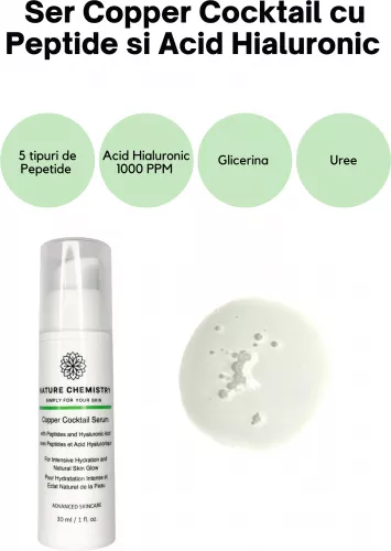 Ser Copper Cocktail cu Peptide si Acid Hialuronic 1234 - cel.ro