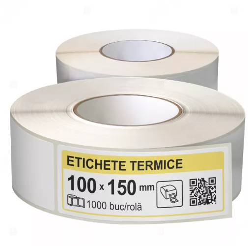 Role etichete termice autoadezive 100x150 mm 1000 etichete/rola la CEL.ro