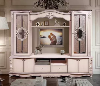 LIVING VERSAILLES MDF STEJAR ALB 240X50X195CM MP_815 - cel.ro