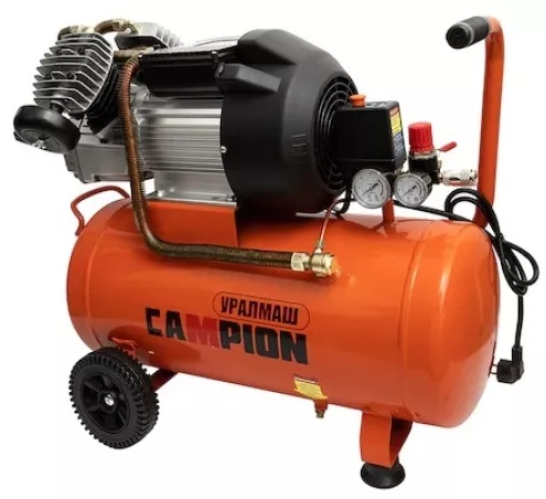 Compresor aer CAMPION butelie 50L cu motor mare 100L 3000 W 8 Bari 356 l/min - cel.ro