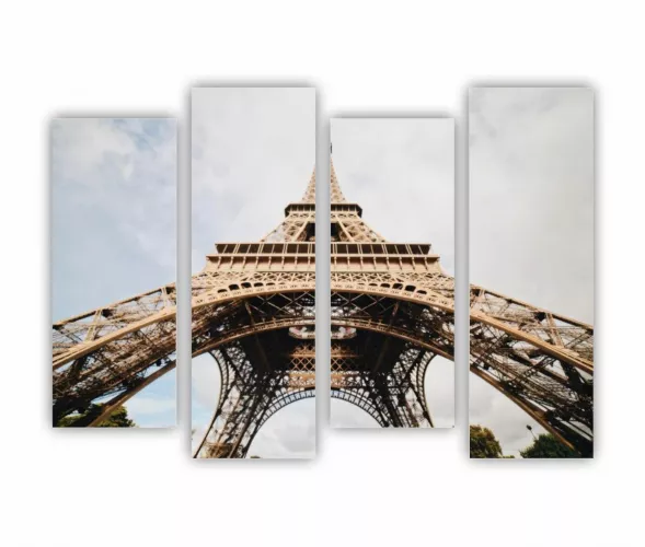 Set 4 Tablouri Multicanvas Eiffel Tower 0423 160X120 cm - cel.ro