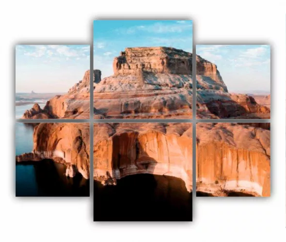 Set 6 Tablouri Multicanvas Arizona 0058 100X80 cm C24-0058-B-6-100X80 ...