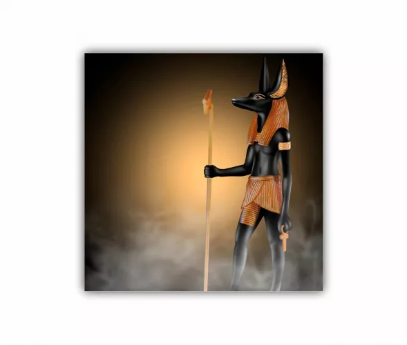 Tablou Canvas 1 piesa Anubis al Egiptului Antic - zeul mortii 0615 ...