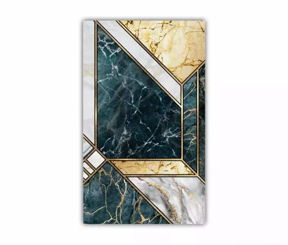 Tablou Canvas 1 piesa Textura creativa a marmurei incrustatie de mozaic ...