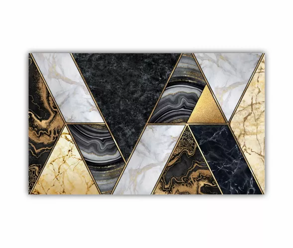 Tablou Canvas 1 piesa Textura creativa a marmurei incrustatie de mozaic ...