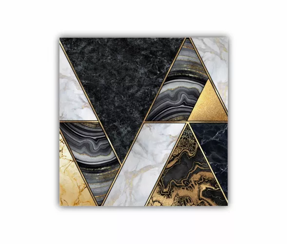 Tablou Canvas 1 piesa Textura creativa a marmurei incrustatie de mozaic ...