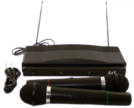 Set 2 microfoane wireless karaoke MRKT6306 - cel.ro
