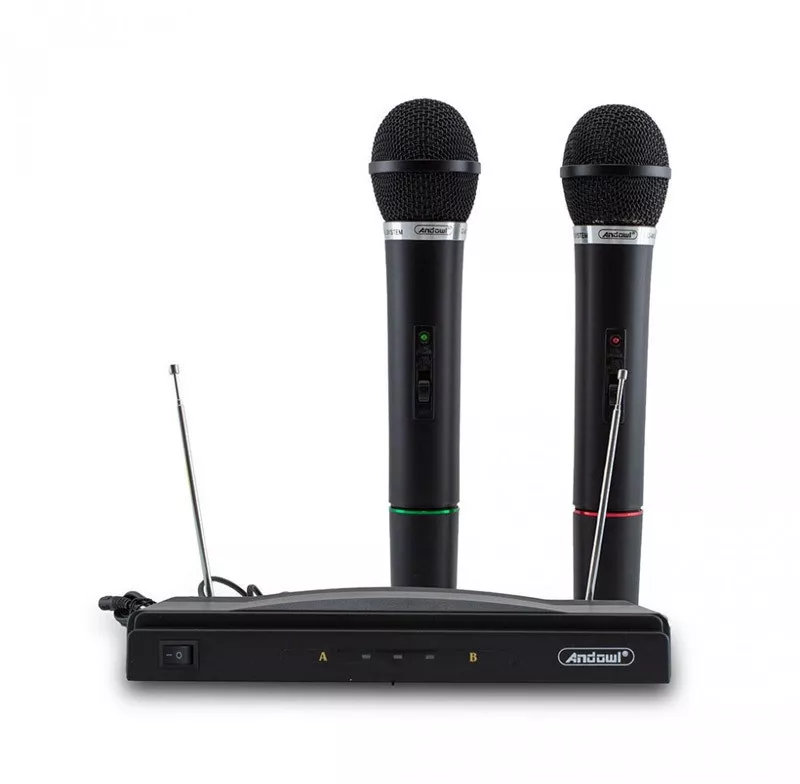 Set 2 microfoane wireless karaoke MRKT6306 - cel.ro