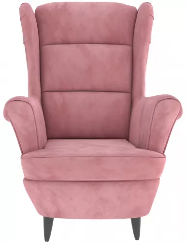 Fotoliu roz catifea 324063 - cel.ro