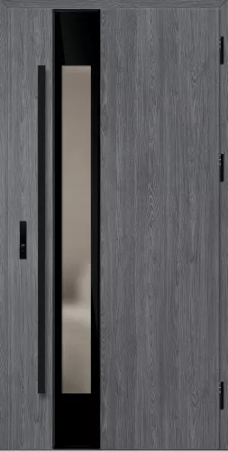 Usa metalica de intrare casa Wiener 2 Stejar Antracit ET64WI2SA29 - cel.ro