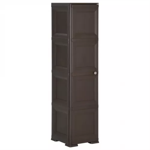 Dulap din plastic 40x43x164 cm maro design de lemn 340602 - cel.ro