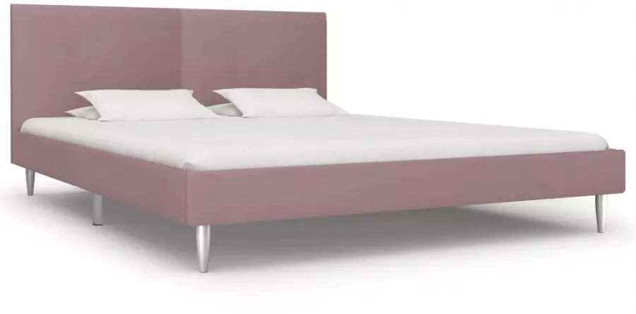 Cadru de pat roz 180 x 200 cm material textil 280960 - cel.ro