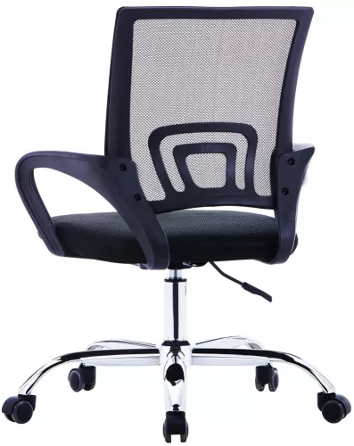 Scaun de birou cu spatar din plasa negru material textil 20183 - cel.ro