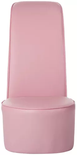 Scaun design toc inalt roz piele ecologica 248648 - cel.ro