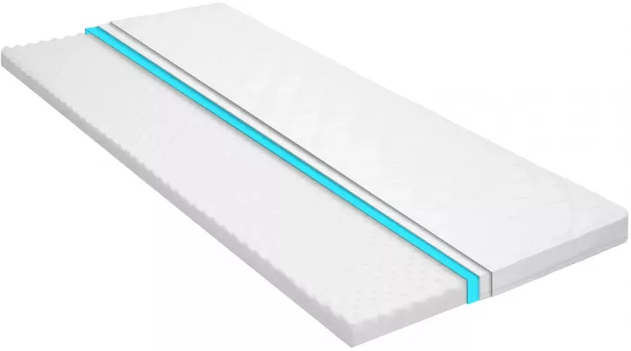 Topper de saltea profil tip ou cu spuma rece 6 cm 90x200 cm 282769 - cel.ro