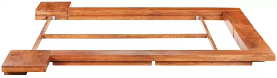 Cadru pat futon stil japonez 160 x 200 cm lemn masiv acacia 3056423 ...