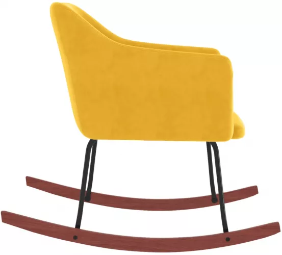 Scaun balansoar galben catifea 331261 - cel.ro