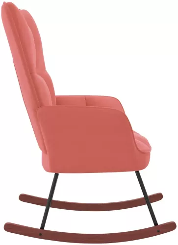 Scaun balansoar roz catifea 328143 - cel.ro