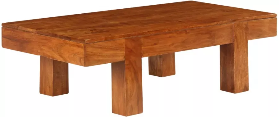 Masuta cafea 100x50x30 cm lemn masiv acacia finisaj sheesham 245655 ...