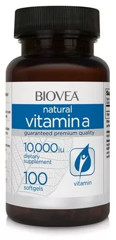 Biovea VITAMINA A - 10 000 IU 100 Gelule ubhw_190954388 - cel.ro