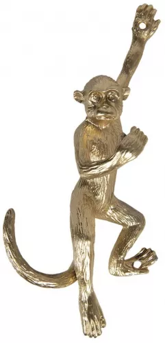 Cuier perete din fier auriu 8 cm x 6 cm x 19 h 6Y4168 - cel.ro