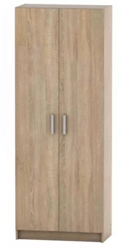 Dulap 2 usi mdf rafturi stejar sonoma Betty 70x37x182 5 cm 0000091334