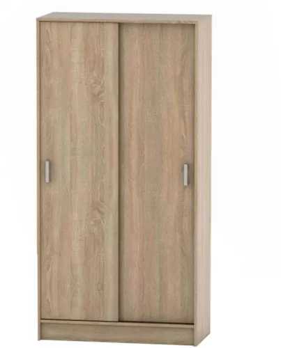 Dulap 2 usi mdf stejar sonoma Betty 90 2x42 2x180 cm 0000209861