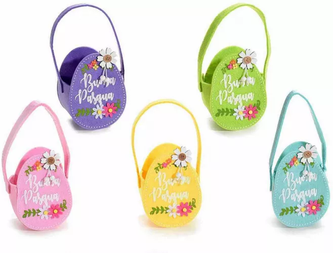 Set 5 gentute din textil model Paste 10x7x19 cm A56.35.29 - cel.ro