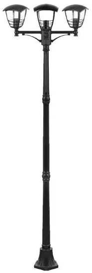 Felinar stradal sau de gradina Nar-7 corp aluminiu 2100 x 530 mm negru ...