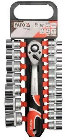 Set chei tubulare 19 buc cu antrenor Yato YT-38681 prindere 1/2 &ldquo ...