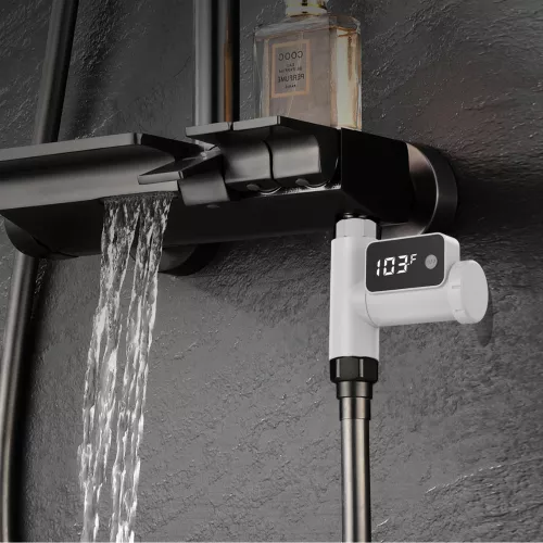 Termometru Digital pentru Apa cu Afisare LED Ecran Rotativ 360 Senzor ...