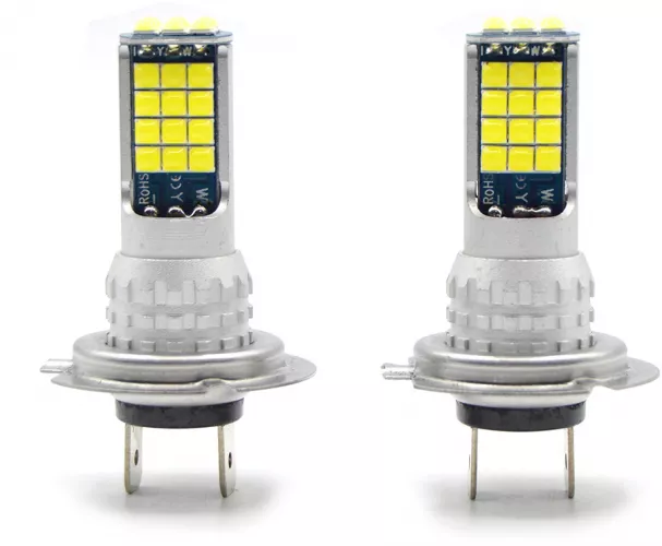 Set 2 Becuri auto H7 30 LED/bec 180W/set MRKT6614 - cel.ro