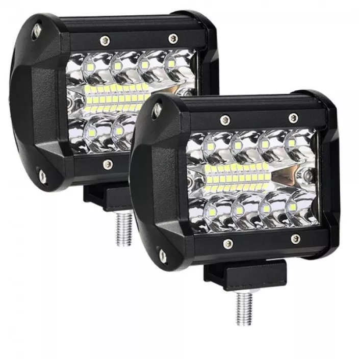 Set 2 x Proiectoare auto 20LED 4 inch 120W/set 12/24V 6000K MRKT6648 ...