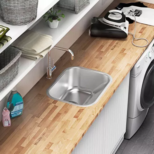 Chiuveta / lavoar inox CookingAid ACQUAVIVA cu montaj pe/sub blat ...