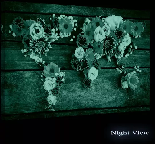 Tablou DualView Startonight Raze de soare in padure luminos in ...